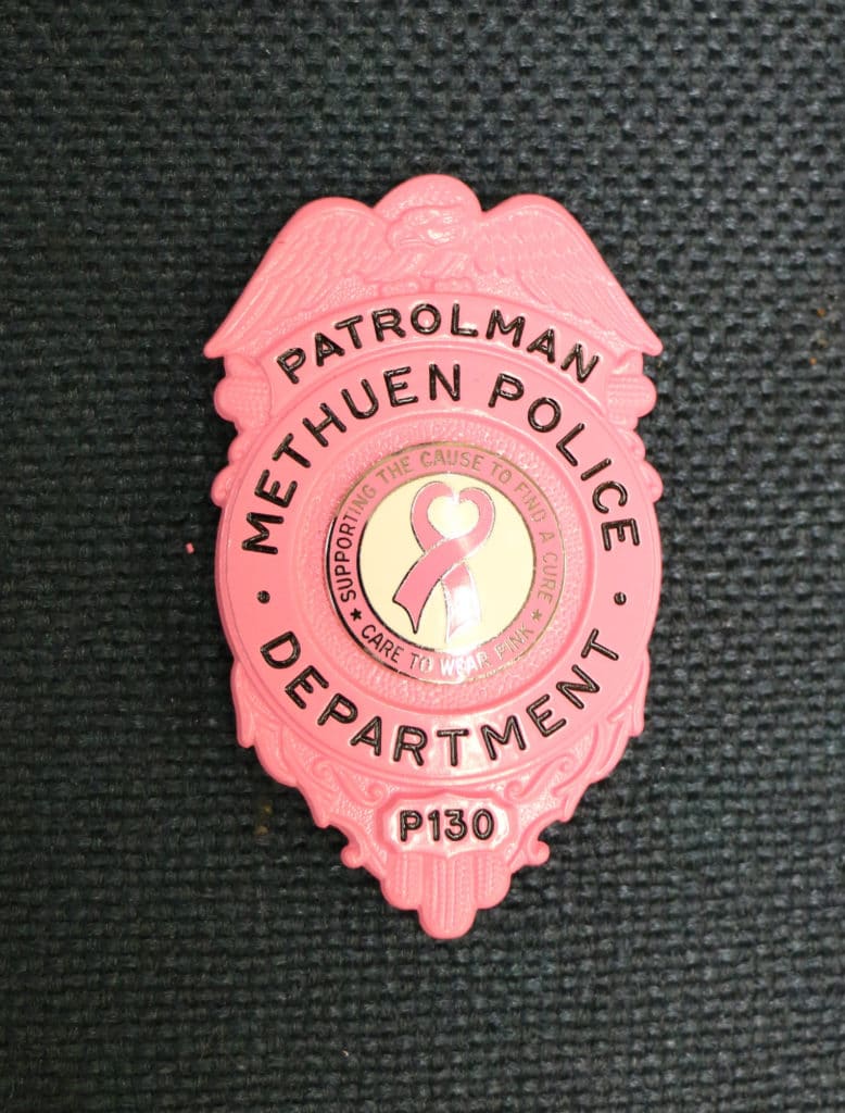 Methuen Police Department to Wear Pink Badges in Honor of Breast Cancer ...