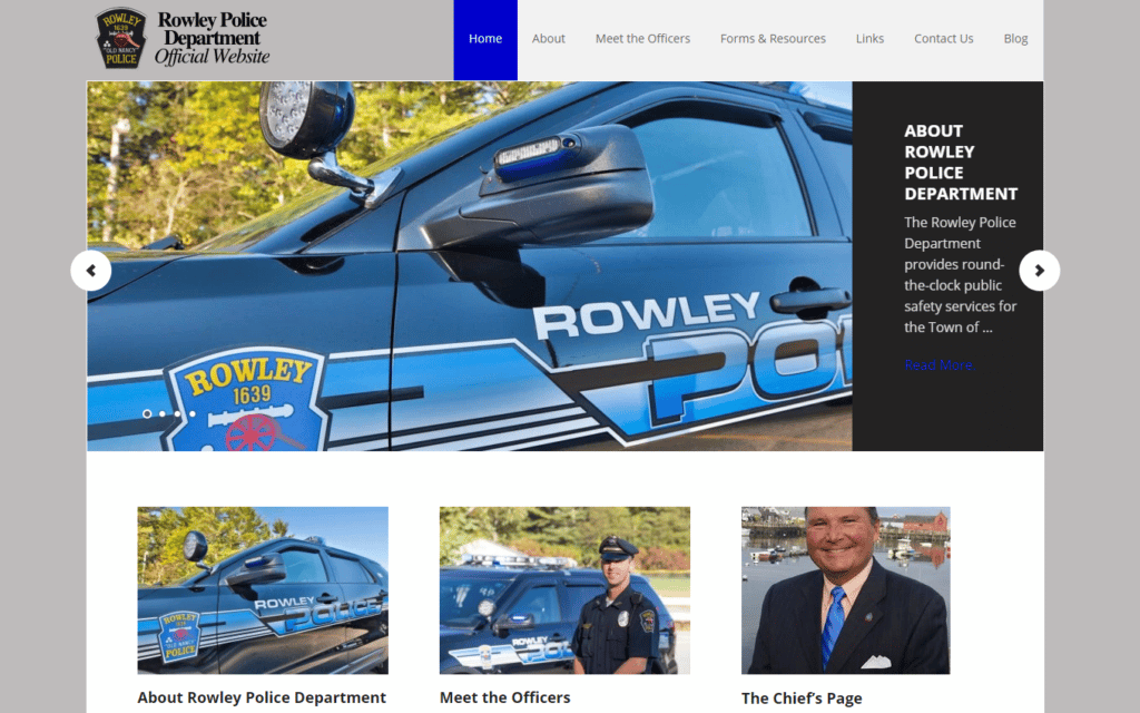 Rowley Police Department Launches New Website, Encourages Community to ...