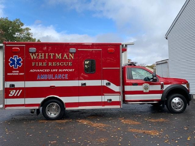 Whitman Fire Department Purchases New Ambulance Through Federal CARES ...