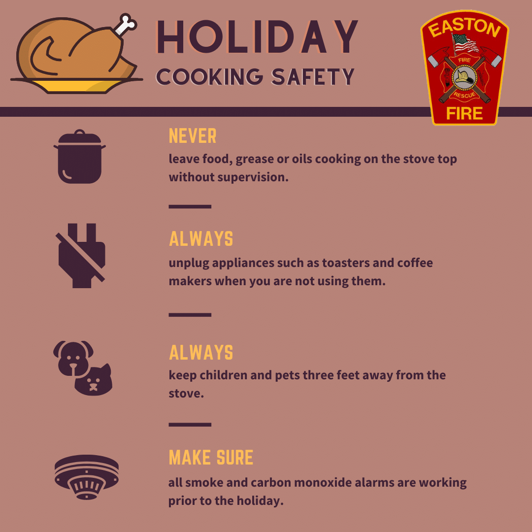 Easton Fire Department Shares Holiday Cooking Safety Tips | John ...