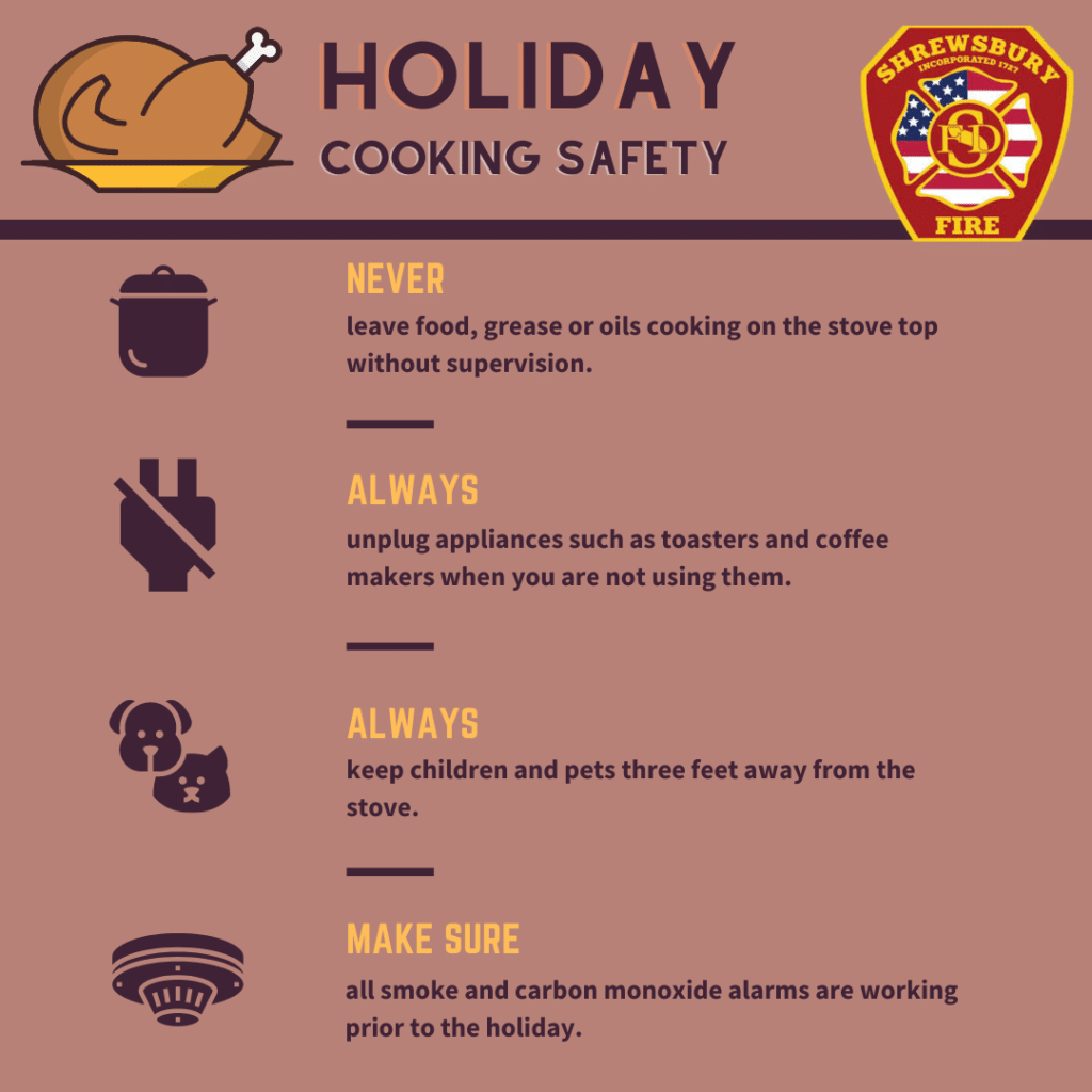 Shrewsbury Fire Department Shares Holiday Cooking Safety Tips | John ...