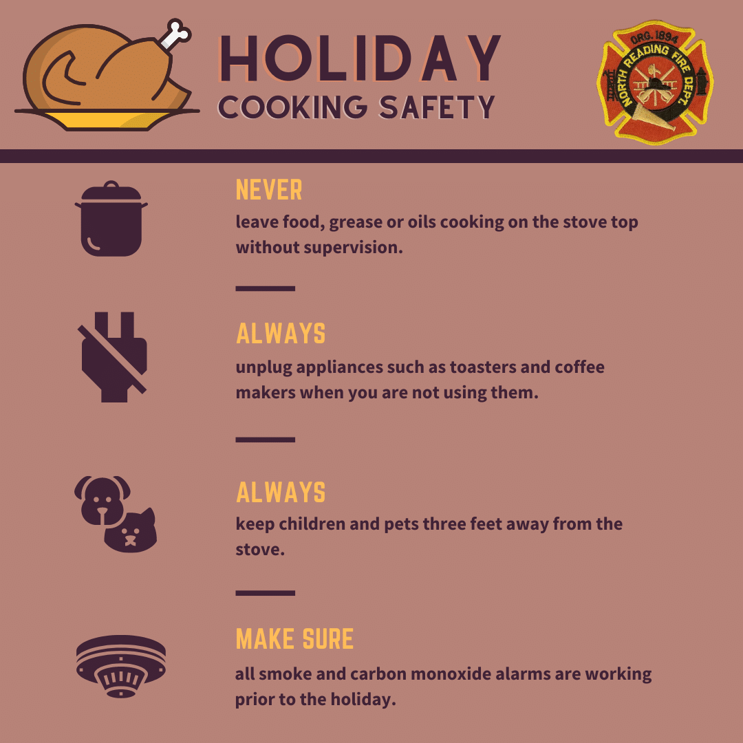 North Reading Fire Department Shares Holiday Cooking Safety Tips | John ...