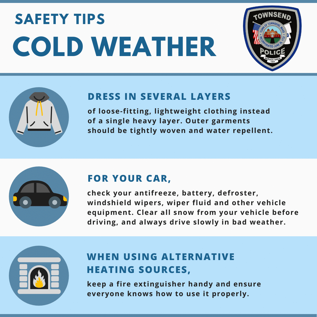 Townsend Police Department Shares Tips for Cold Weather and Winter ...