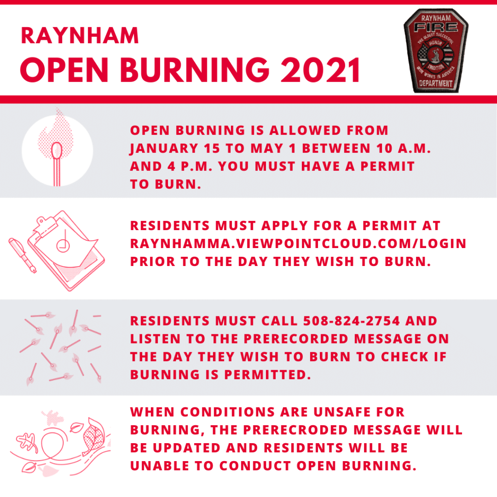 Raynham Fire Department Launches New Online Open Burning Permit System ...