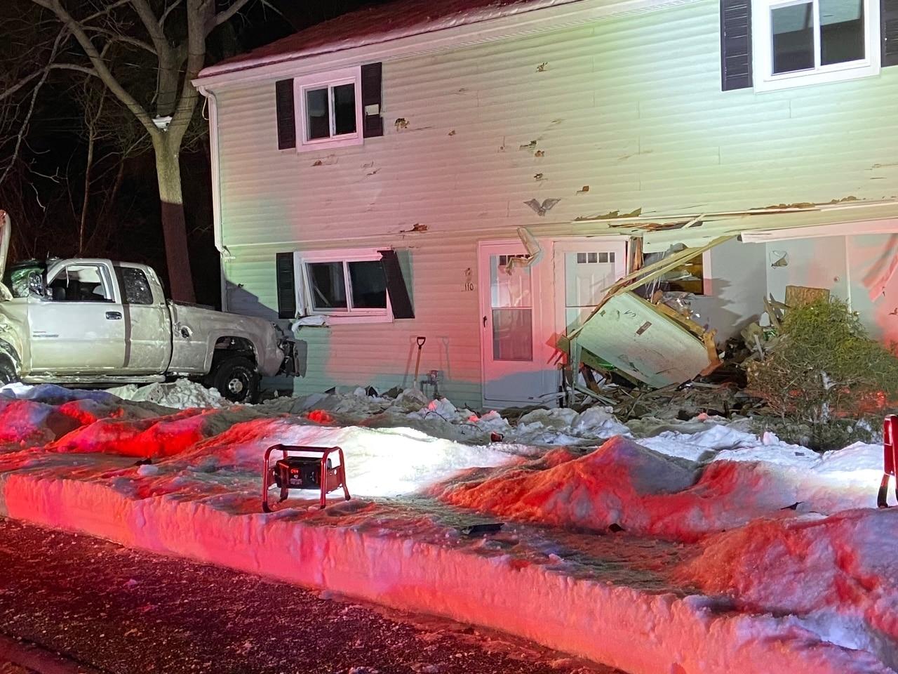 Acton Fire and Police Departments Respond After Pickup Crashes into ...