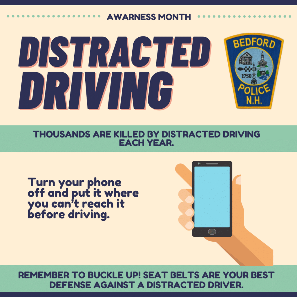 Bedford Police Department Shares Road Safety Tips for Distracted ...