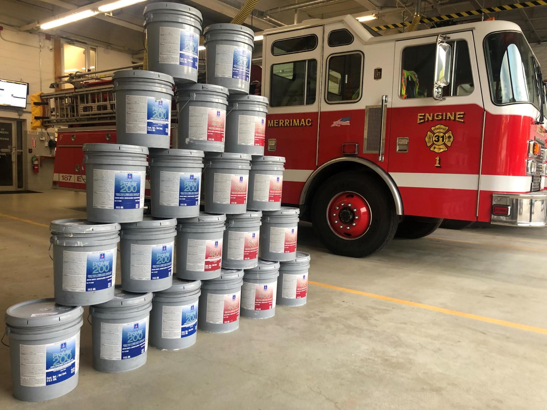 Merrimac Fire Department Receives 100 Donated Gallons of Paint for Fire ...