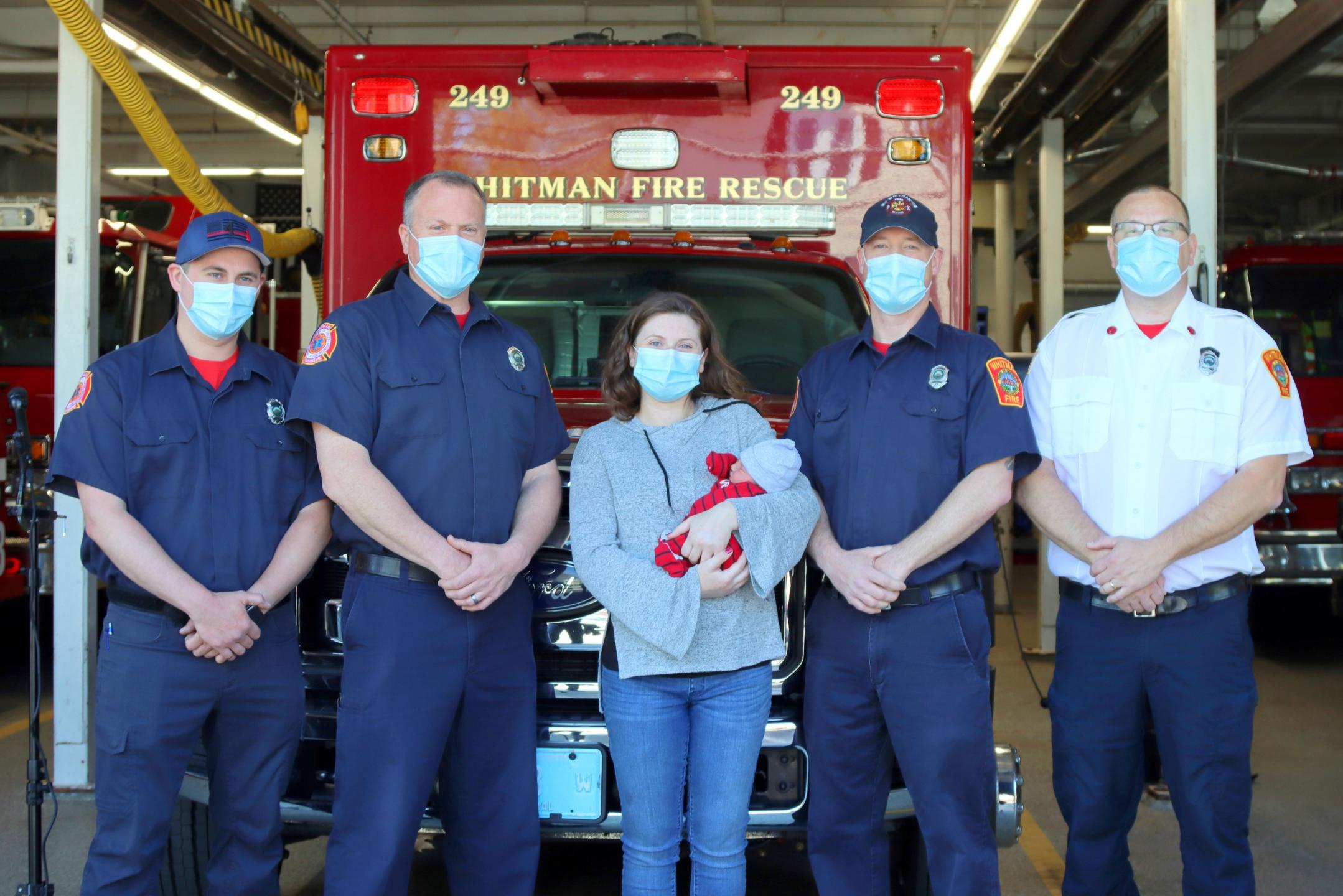 Whitman Family Thanks Whitman Fire Department After Firefighters Help ...