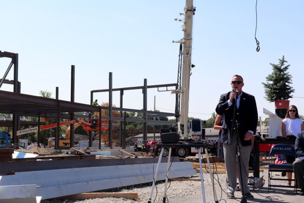 Rockland Public Schools Holds Topping-Off Ceremony For Future Phelps ...