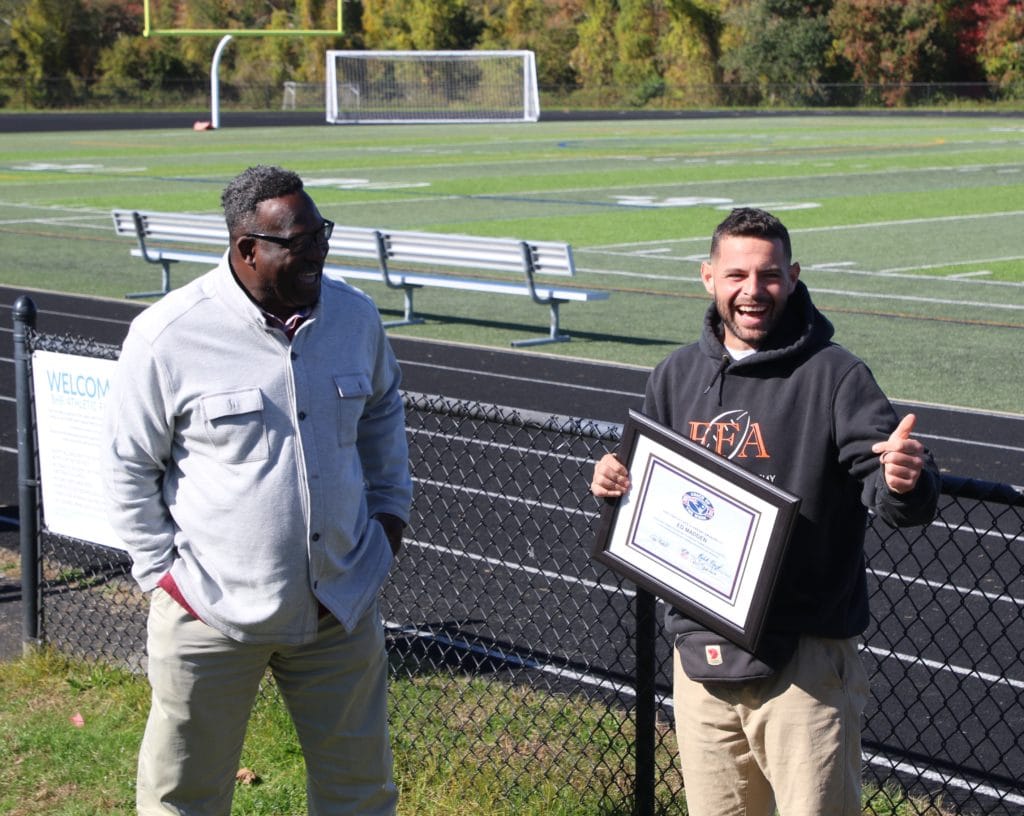 Blue Hills Regional Football Coach Ed Madden Honored as New England ...