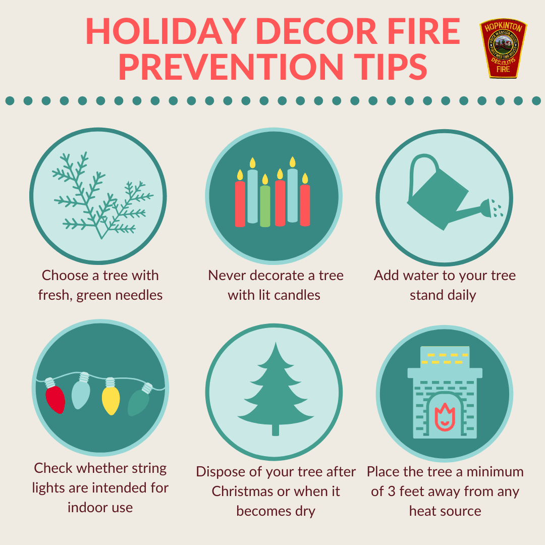 Hopkinton Fire Department Shares Holiday Fire Safety Tips For ...