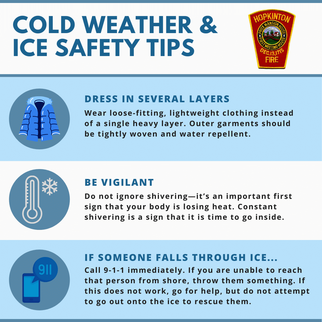 Hopkinton Fire Department Shares Cold Weather and Ice Safety Tips ...