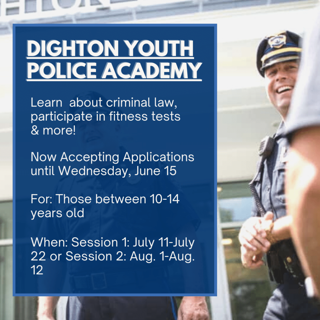Dighton Police Announce Department's First Dighton Youth Police Academy ...