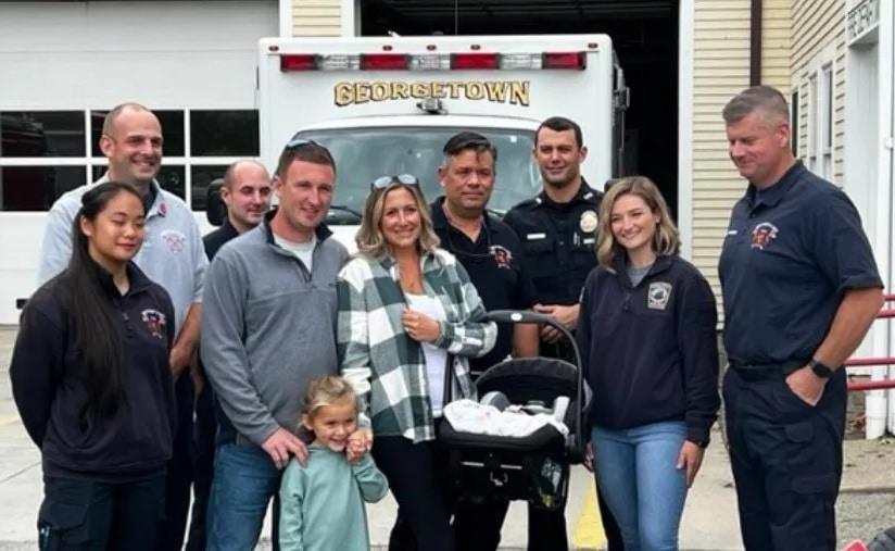 Georgetown Firefighters Reunite with Family Following Emergency Baby ...