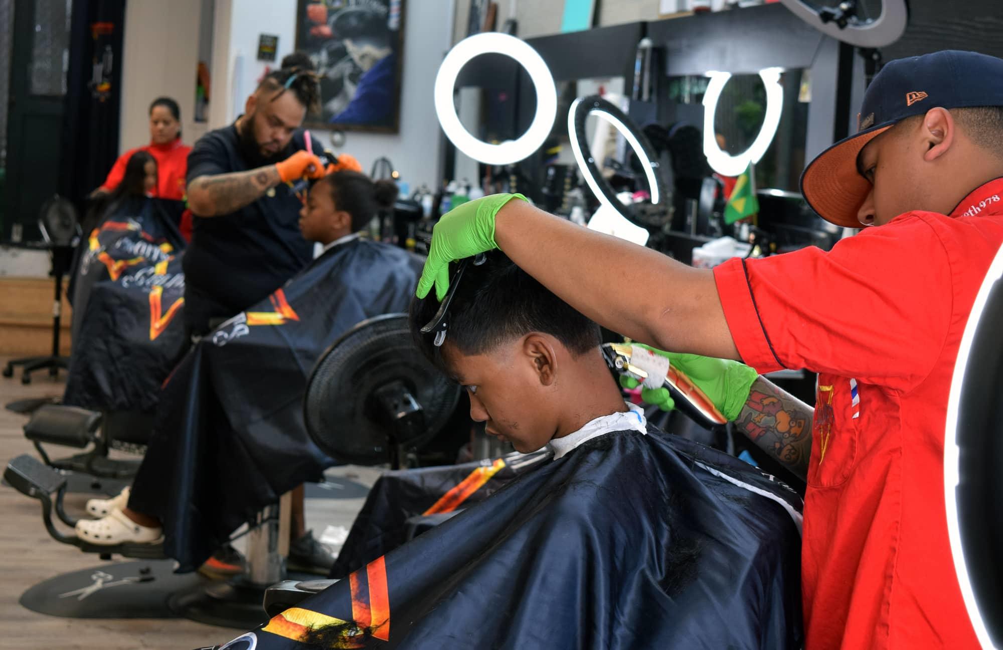 *PHOTOS* Barber Provides Free Haircuts to Youth in Lowell Police Youth ...