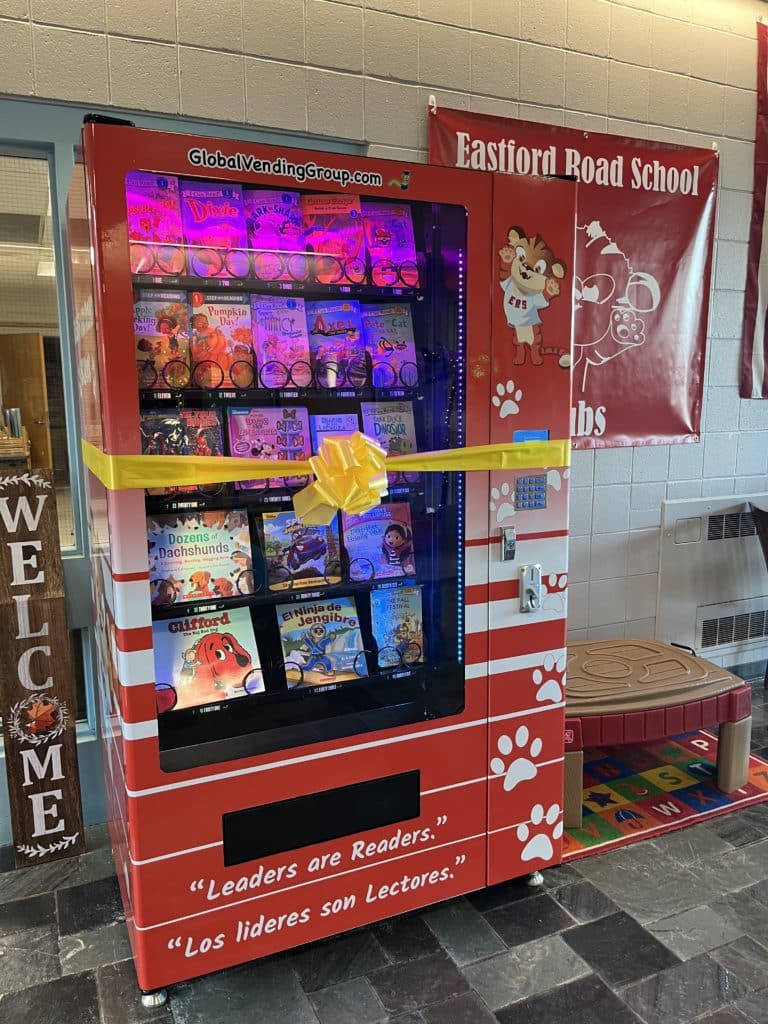Eastford Road Elementary School's Book Vending Machine Helps Students ...