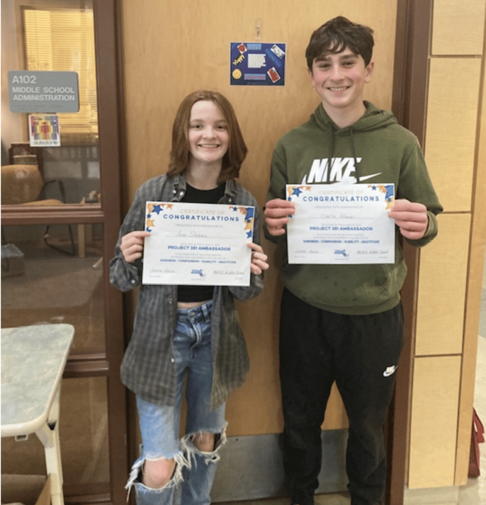Manchester Essex Middle School Students Named Project 351 Ambassadors ...