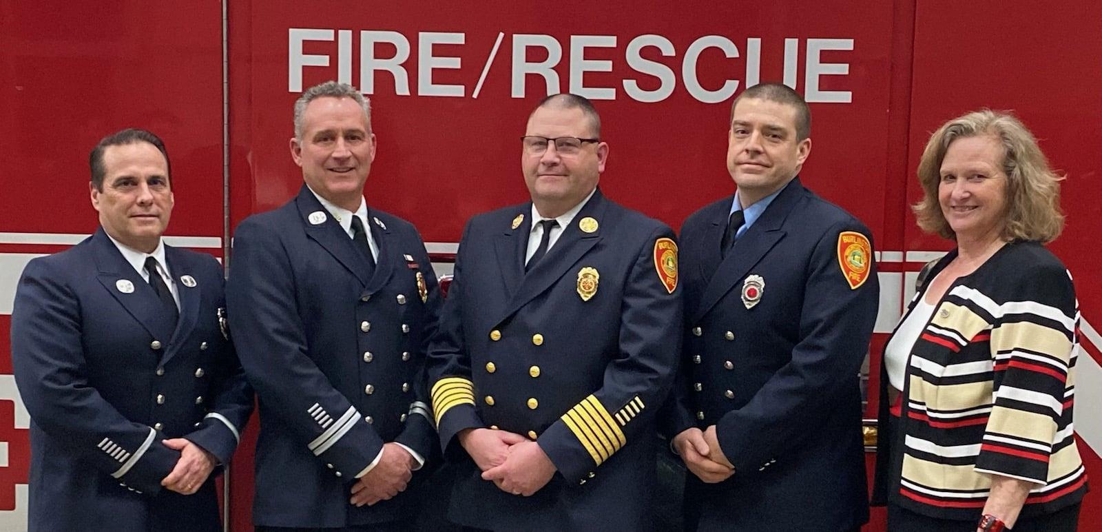Burlington Fire Department Promotes Two Firefighters and Swears In New ...