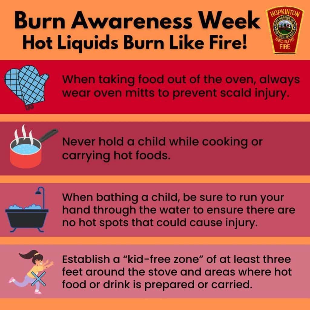 Hopkinton Fire Department Shares Scald Prevention Safety Tips During ...