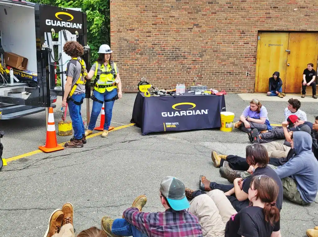 Northeast Metro Tech Students Get Safety Harness Training from Gilbane ...