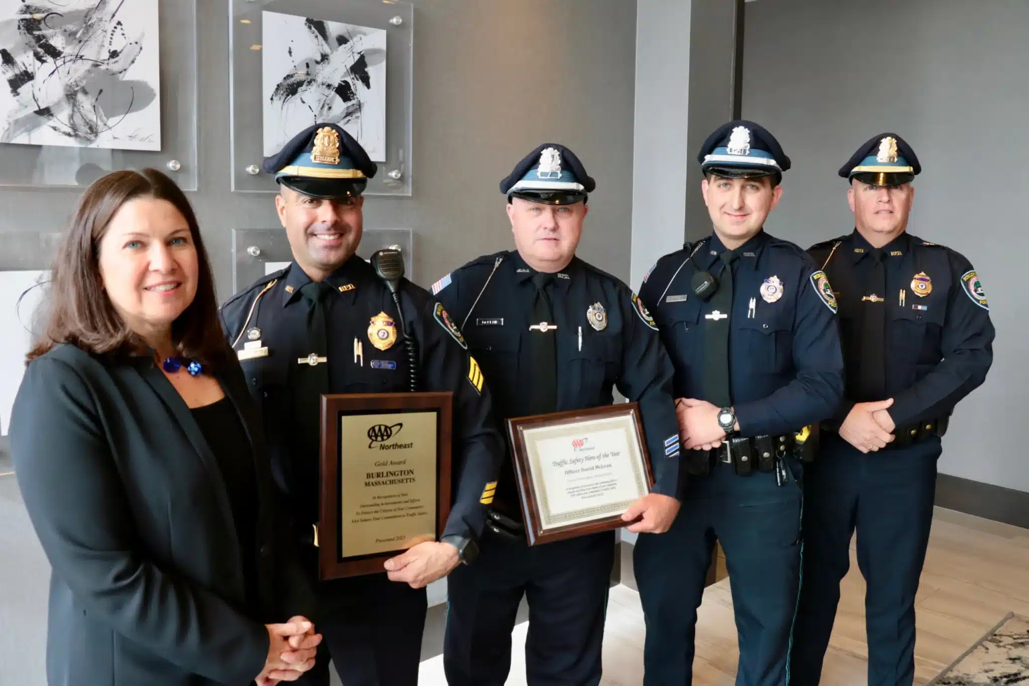 Burlington Police Awarded Gold Award for Traffic Safety from AAA ...