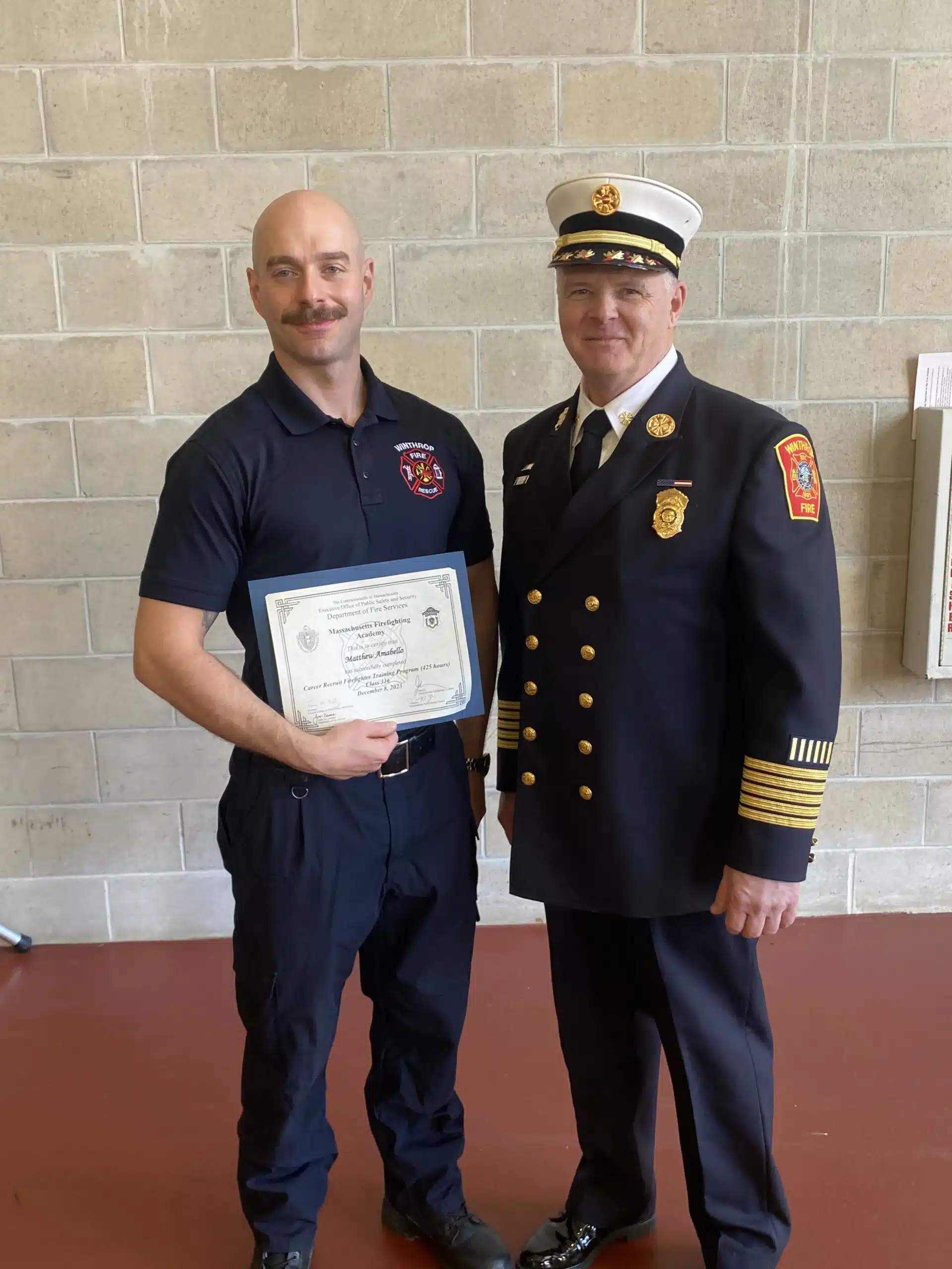 Three Winthrop Firefighters Graduate from Massachusetts Firefighting ...