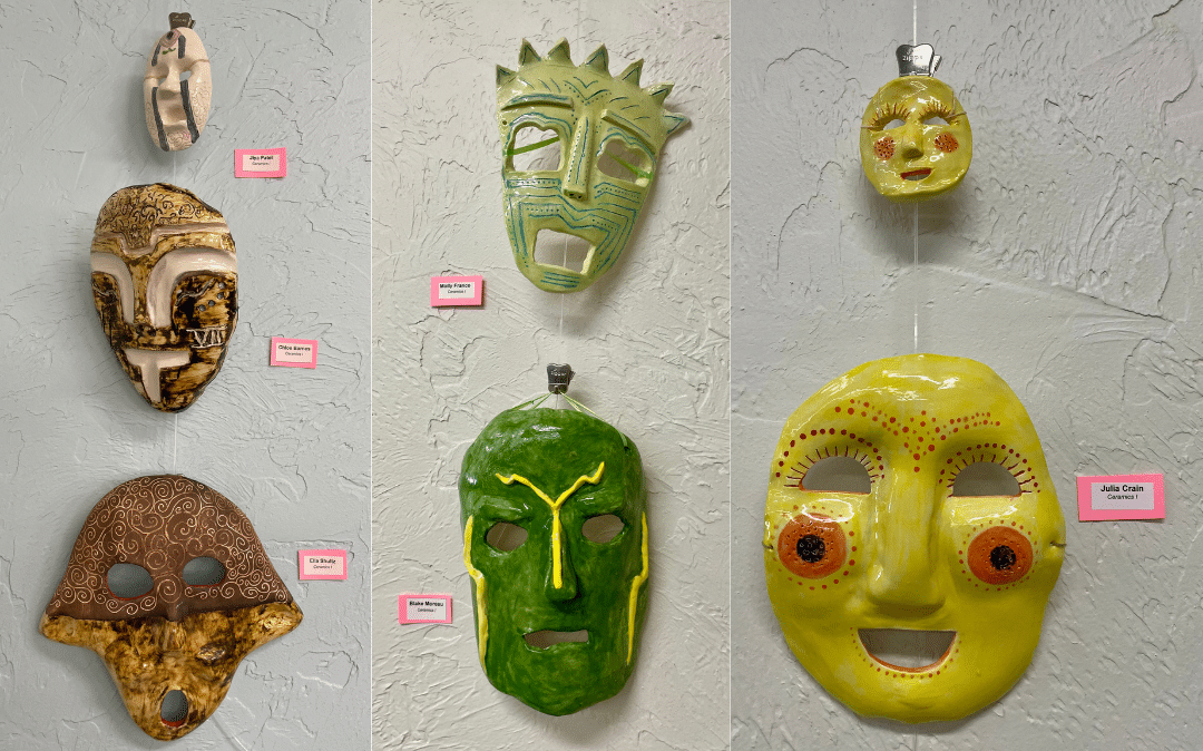 Ceramic Masks Created by Old Rochester Regional High School Students ...
