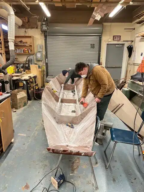 Hull High School Woodshop Students Build Boats for Hull Lifesaving ...