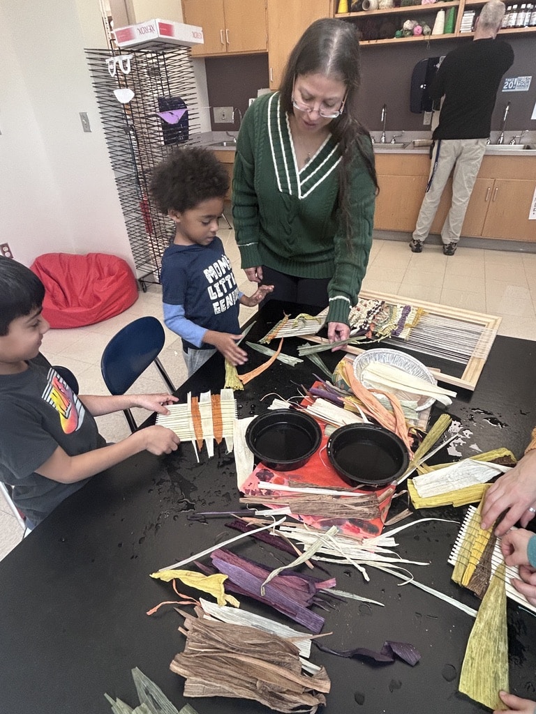 Artist-In-Residence Instructs Center School Students on Traditional ...