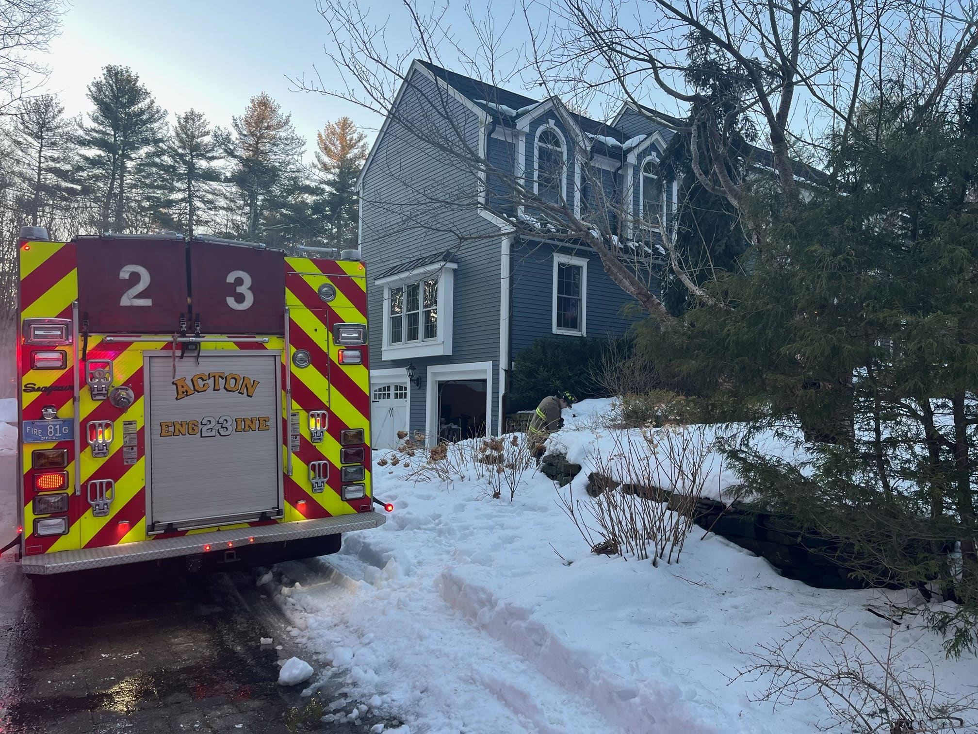 Acton Fire and Police Respond to House Fire Early Wednesday Morning ...