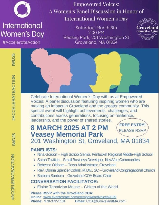 Groveland Council on Aging to Host 'Empowered Voices' Informational ...