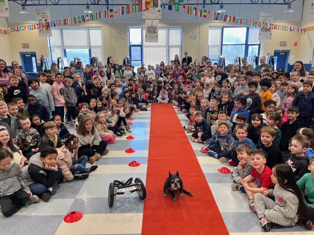 Reeves Elementary School Visited by Ivy the Determined Dog | John ...