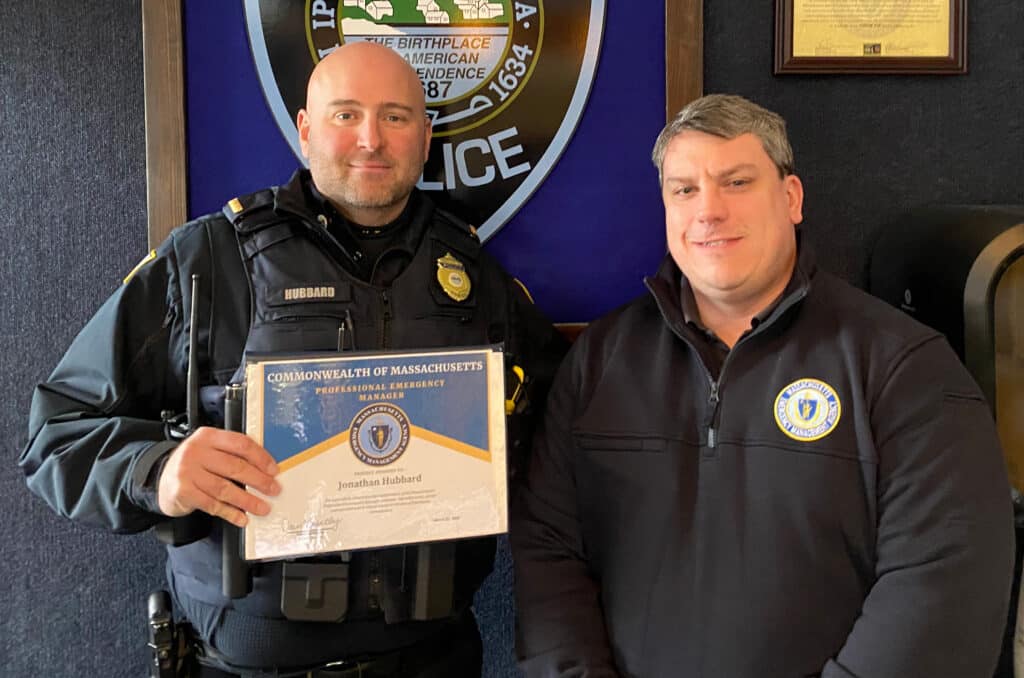 Ipswich Police Lt. Jonathan Hubbard Recognized as a Professional ...