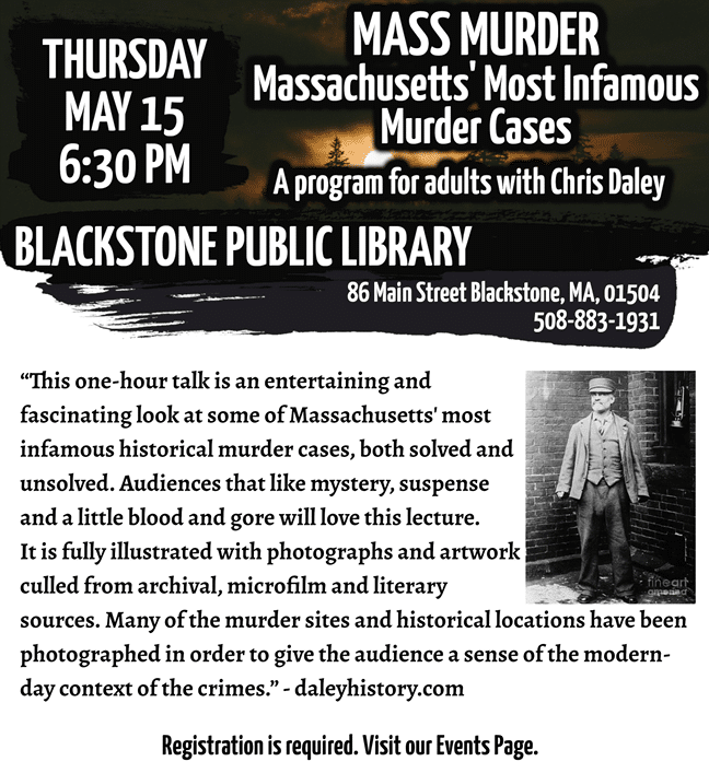 Blackstone Public Library Releases May Schedule Filled with Fun ...