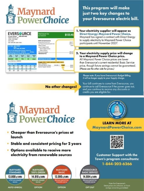 Maynard Power Choice to Provide 26 Months of Stable Electricity Supply ...