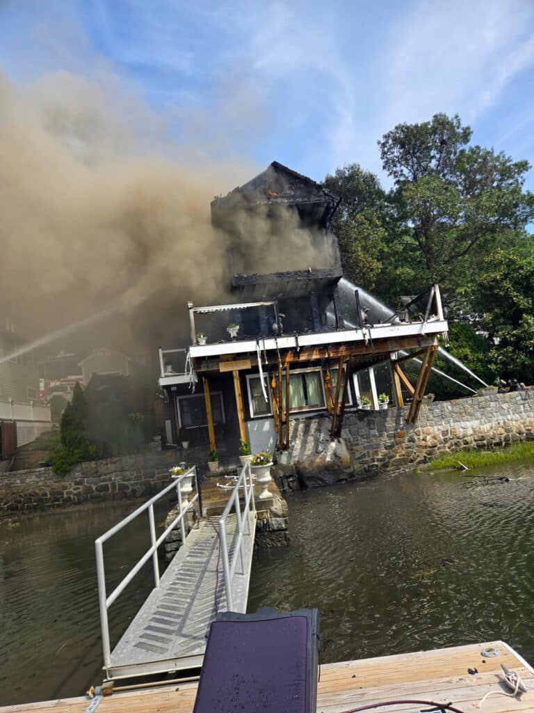 Gloucester Fire Department Battles 2-Alarm Fire at Waterfront Property ...