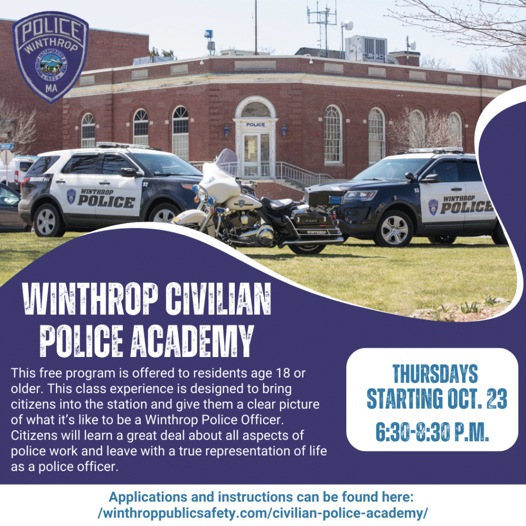 Winthrop Police to Host Annual Civilian Police Academy, Accepting ...