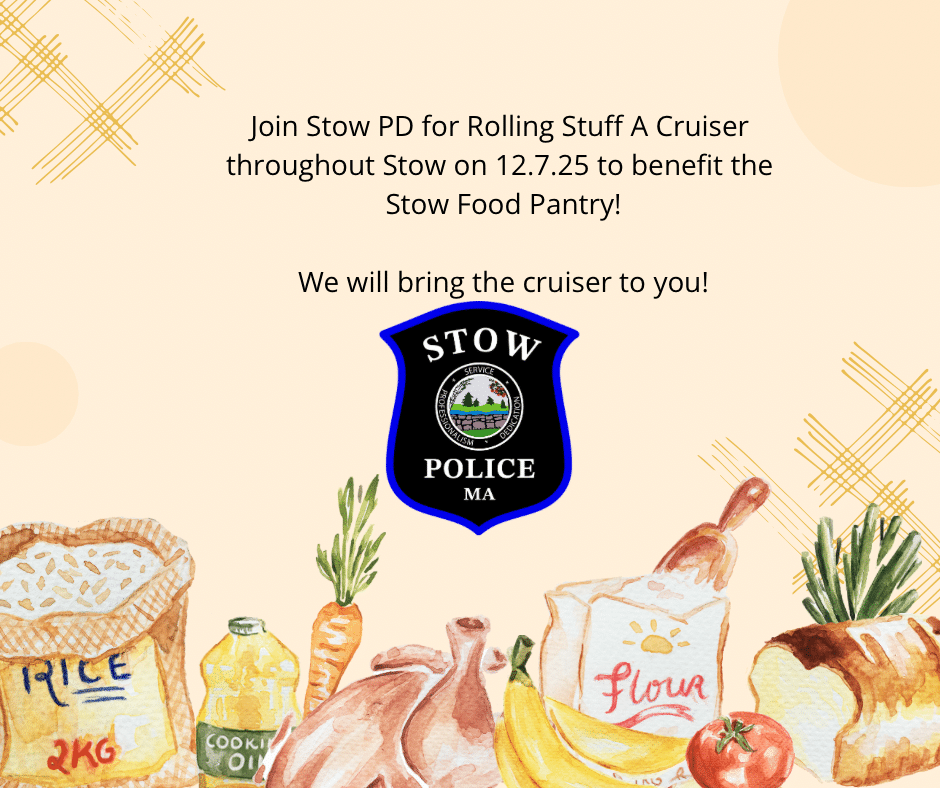 Stow Police Department to Hold Rolling Stuff-a-Cruiser Event to Benefit ...