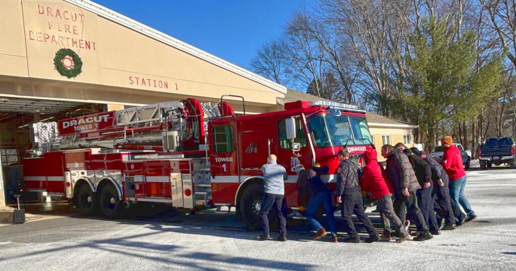 Dracut Fire Department Holds Pushing-In Ceremony to Christen New Tower ...